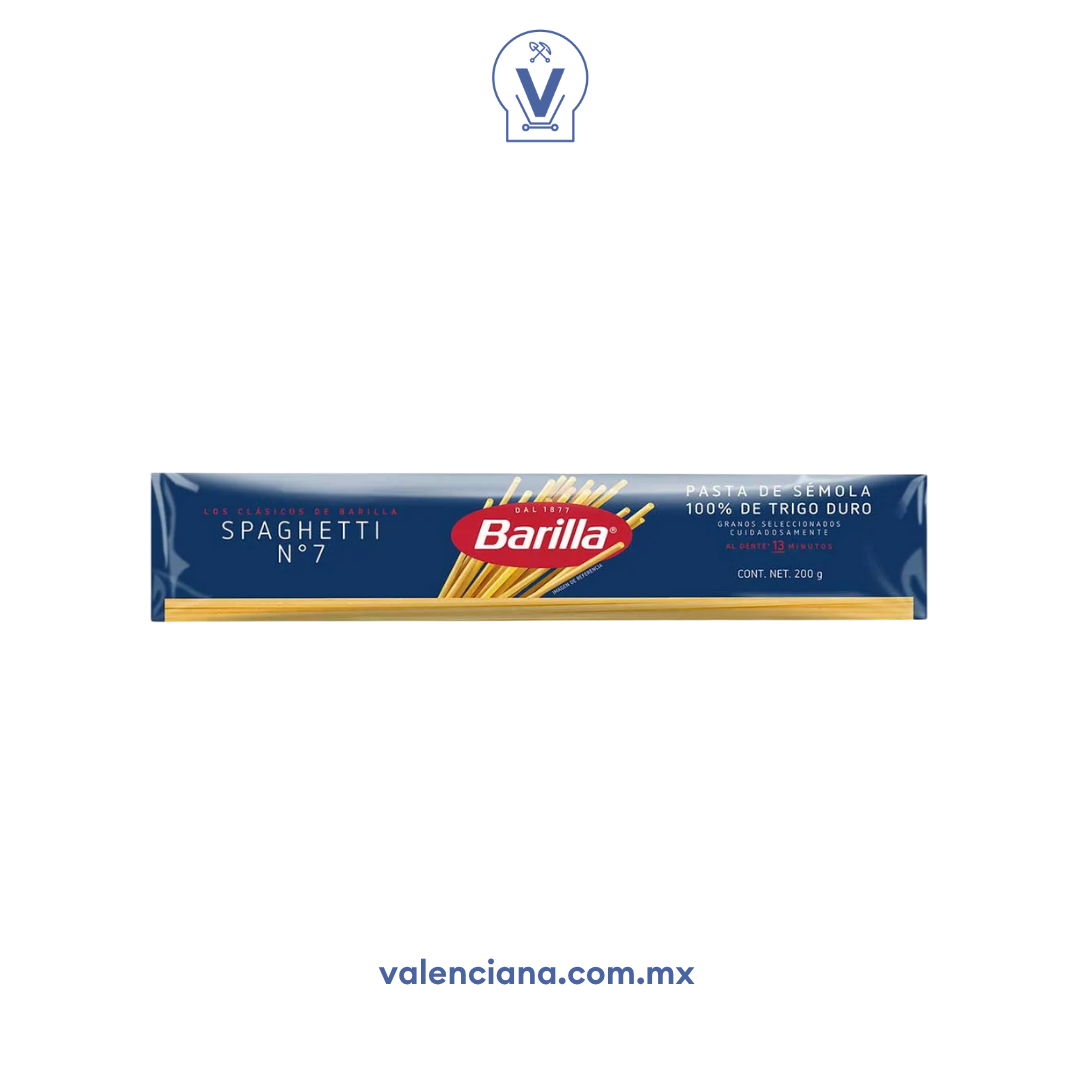 Pasta Spaghetti No. 7 Barilla 200 gr – LaValencianaMX