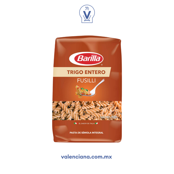 Pasta Integral Fusilli Barilla 400 gr – LaValencianaMX