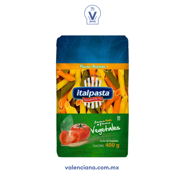 Pasta Pluma Tricolor Italpasta 400 gr – LaValencianaMX