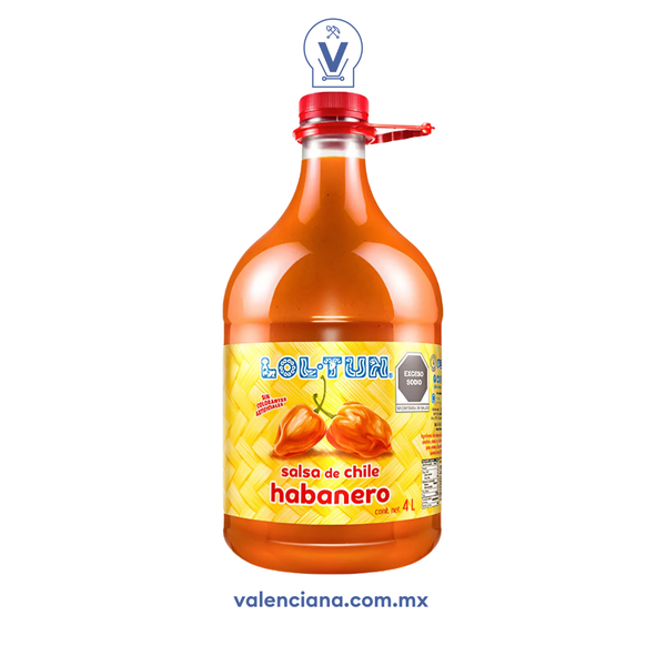 Salsa Habanera Rojo Lol-Tun 4 kg – LaValencianaMX