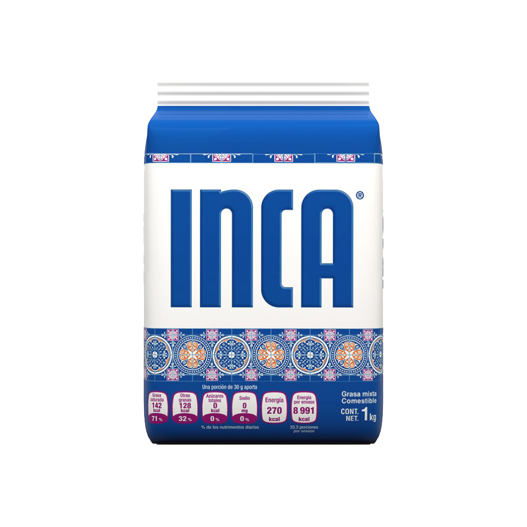 Manteca Vegetal Inca 1 kg – LaValencianaMX